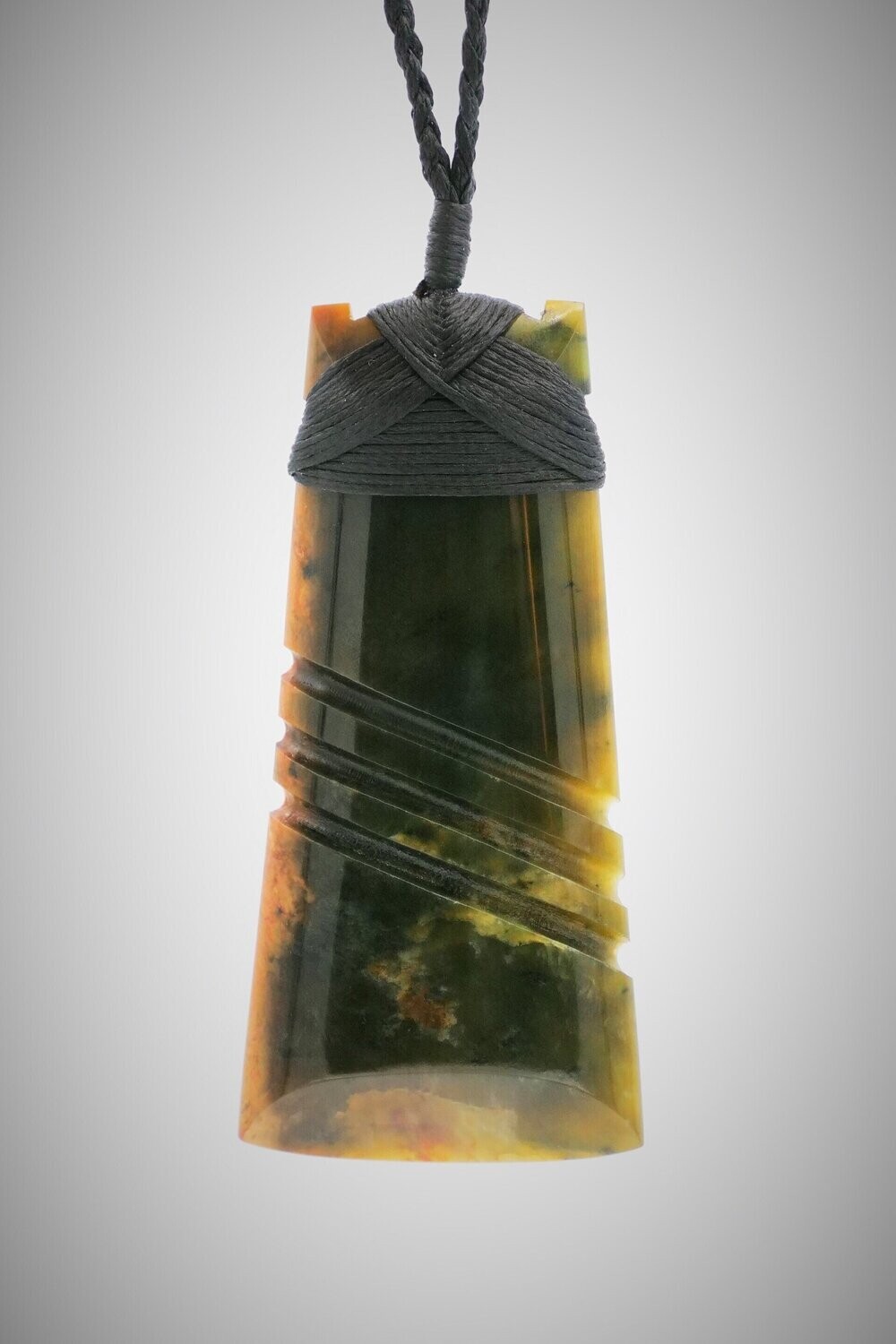 Moko Pounamu Toki NZ Genuine Raukaraka Flower Greenstone - Whakaki