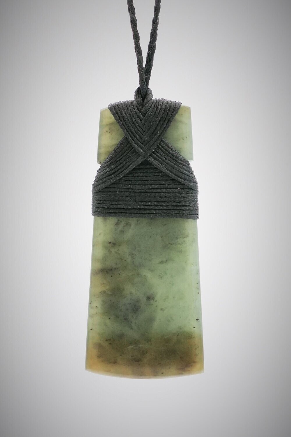 Greenstone Notched Toki NZ Genuine Inanga stone - Mueller Lake