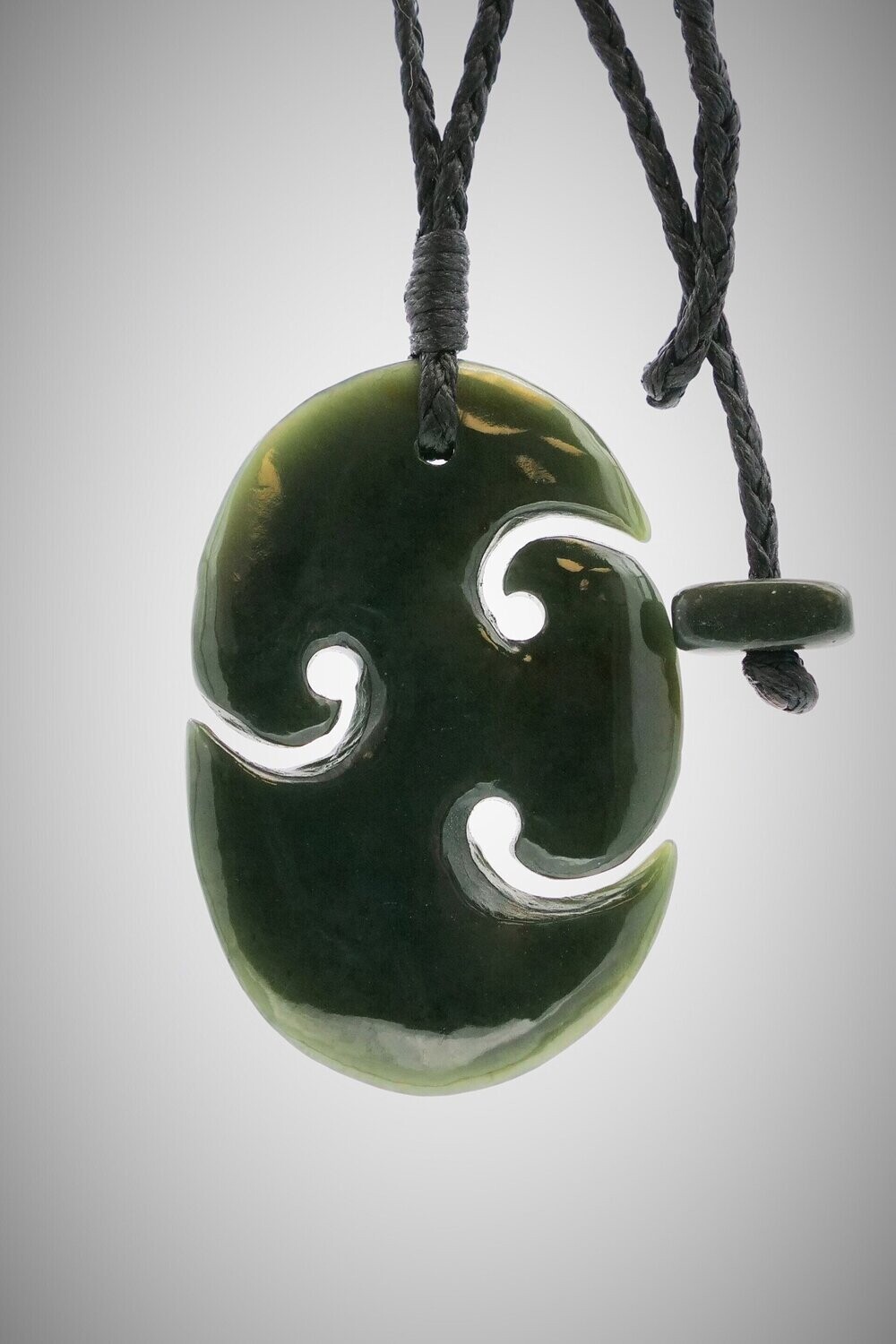 Moko Pounamu Contemporary Design NZ Genuine Kawakawa Greenstone ...