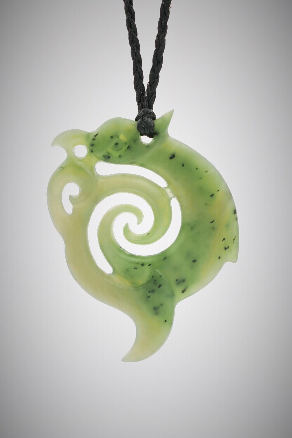 Moko Pounamu Koropepe NZ Genuine Inanga Greenstone - Motuoapa