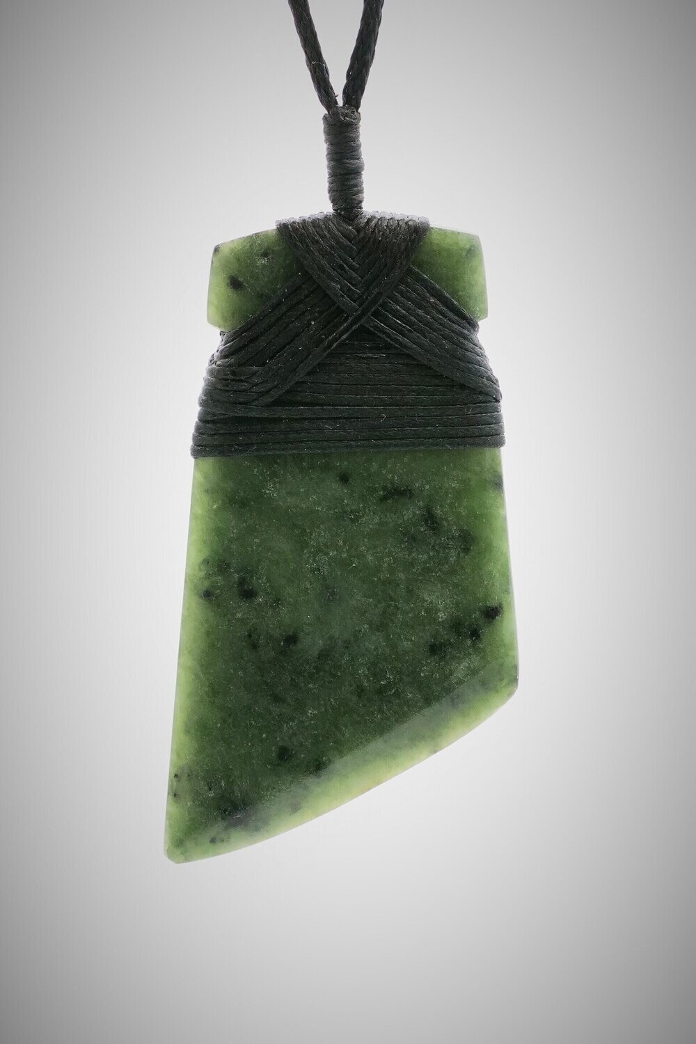 Greenstone Toki with Koru NZ Genuine Kawakawa stone - Hatuma