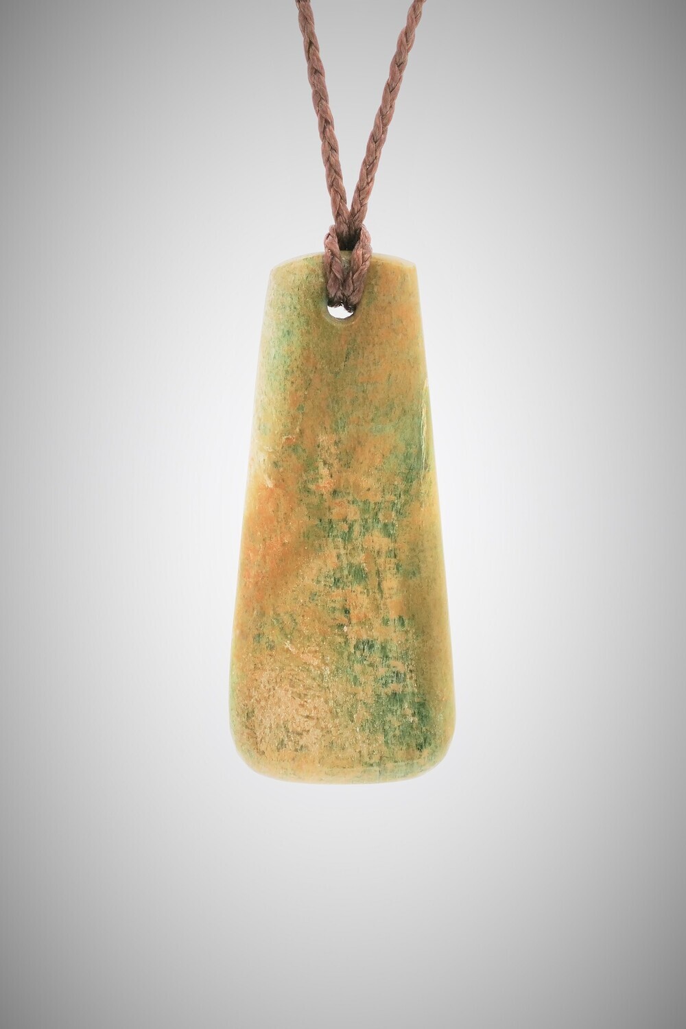 Moko Pounamu Drop NZ Genuine Marsden Flower Greenstone - Poukawa