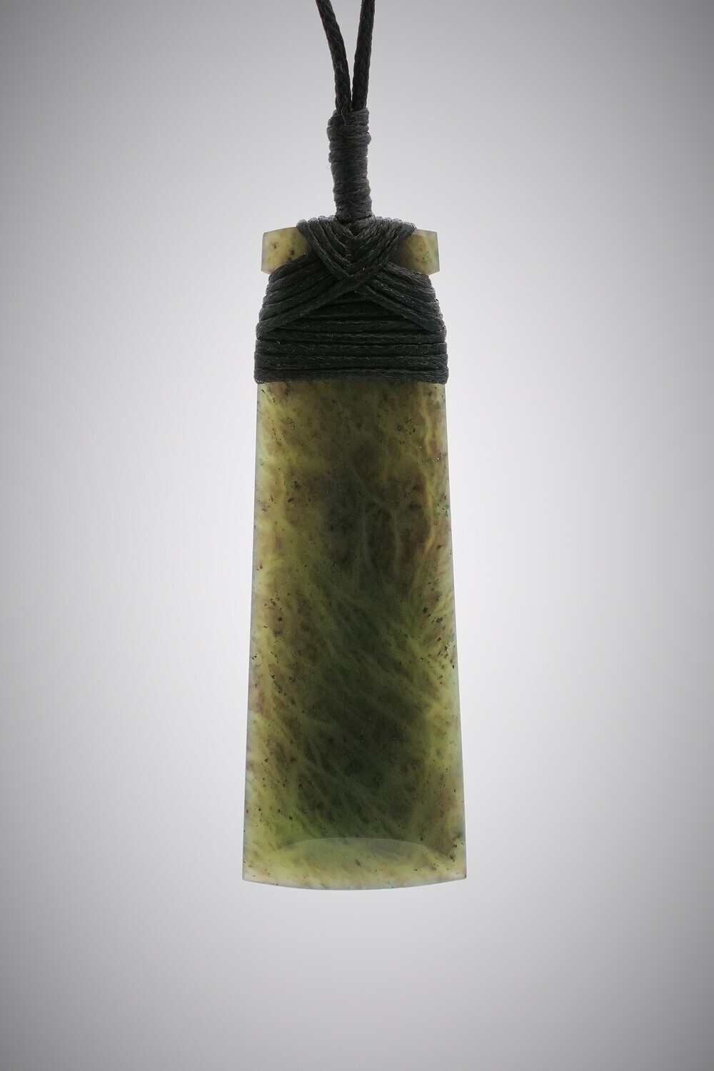 Greenstone Toki with Koru NZ Genuine Kawakawa stone - Hatuma