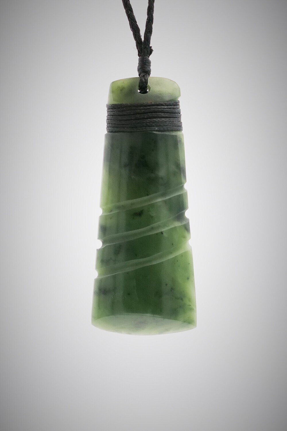 Greenstone Toki with Koru NZ Genuine Kawakawa stone - Hatuma