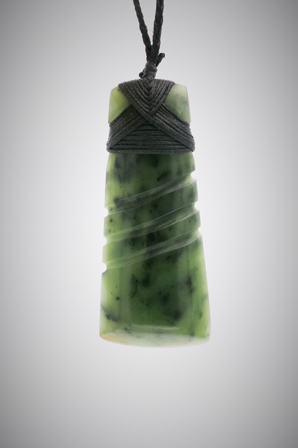 Greenstone Toki with Koru NZ Genuine Kawakawa stone - Hatuma