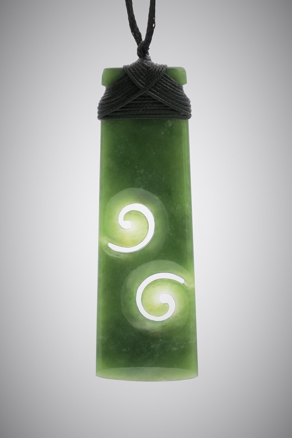 Moko Pounamu Toki NZ Genuine Kahotea Greenstone - Rototoa