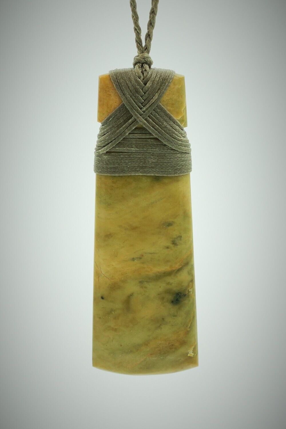 Greenstone Toki with Koru NZ Genuine Kawakawa stone - Hatuma