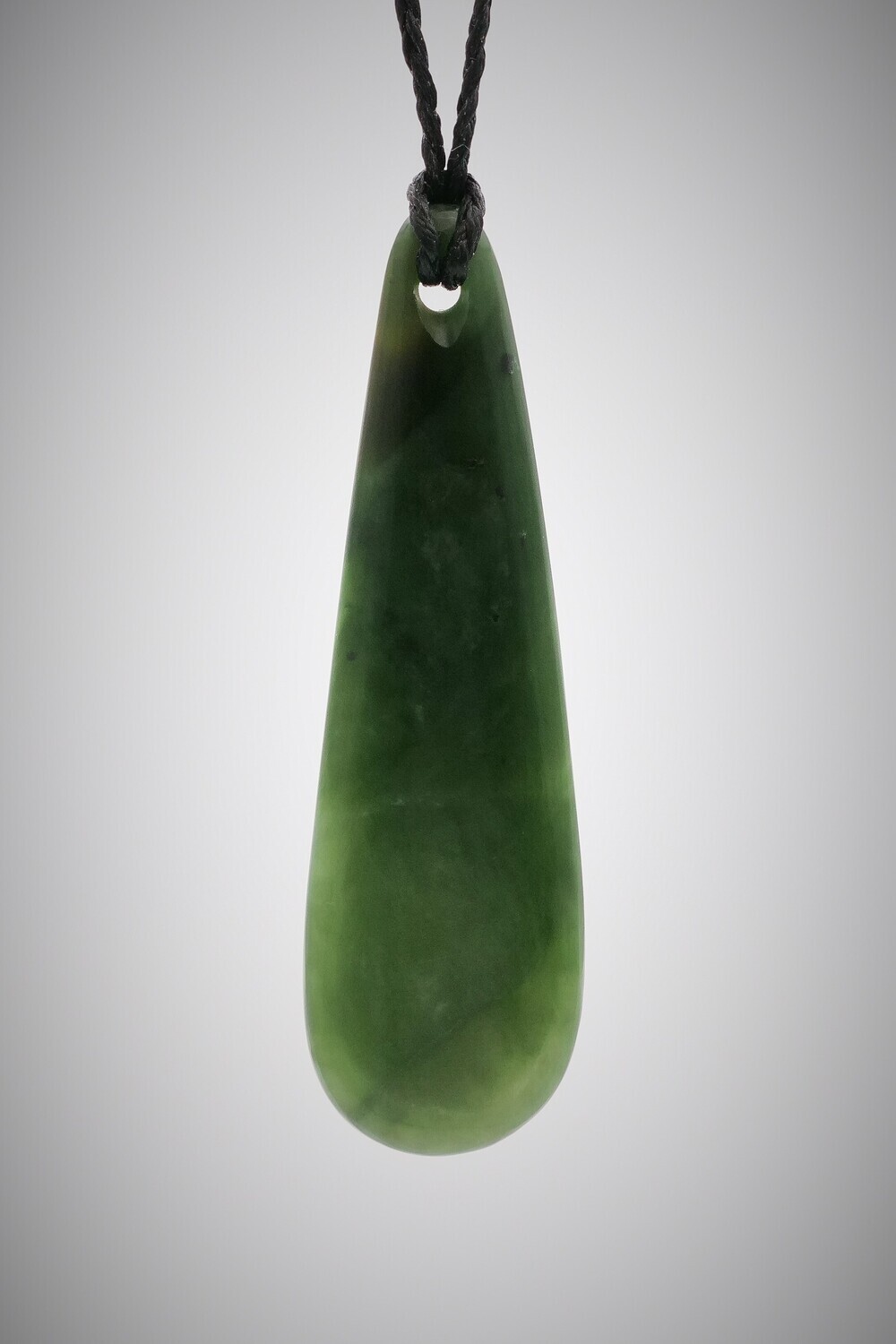Moko Pounamu Roimata Teardrop NZ Genuine Kawakawa Greenstone - Tīrau