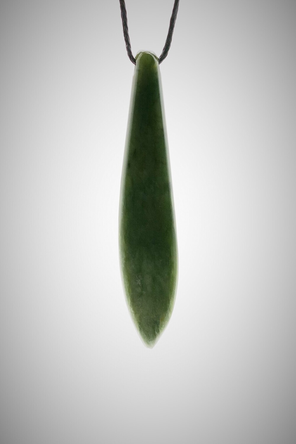 Moko Pounamu Roimata Teardrop NZ Genuine Kawakawa Greenstone - Tuakau