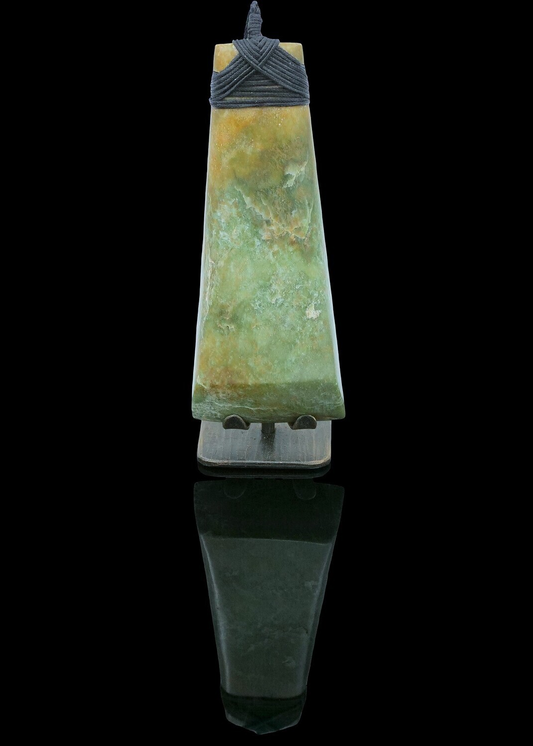 Moko Pounamu Toki NZ Genuine Marsden Flower Greenstone - Tahawai