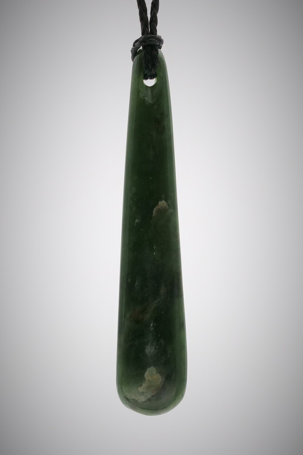 Moko Pounamu Roimata Teardrop NZ Genuine Kawakawa Greenstone - Hikutaia