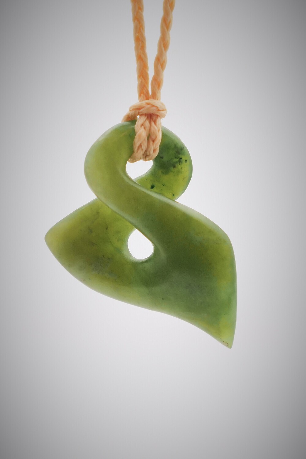 Moko Pounamu Single Pikorua NZ Genuine Kahotea Greenstone - Waitakaruru