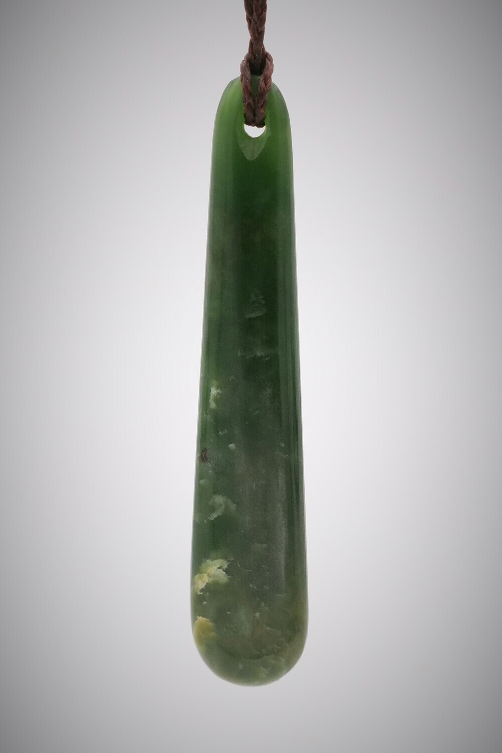 Moko Pounamu Roimata Teardrop NZ Genuine Kawakawa Flower Greenstone ...