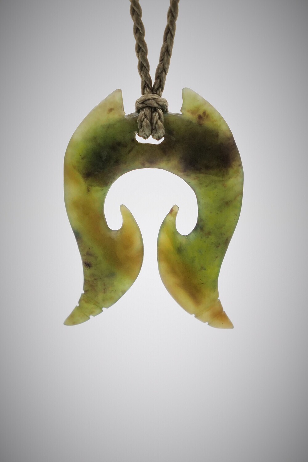 Moko Pounamu Contemporary Design NZ Genuine Totoweka Greenstone - Purakau