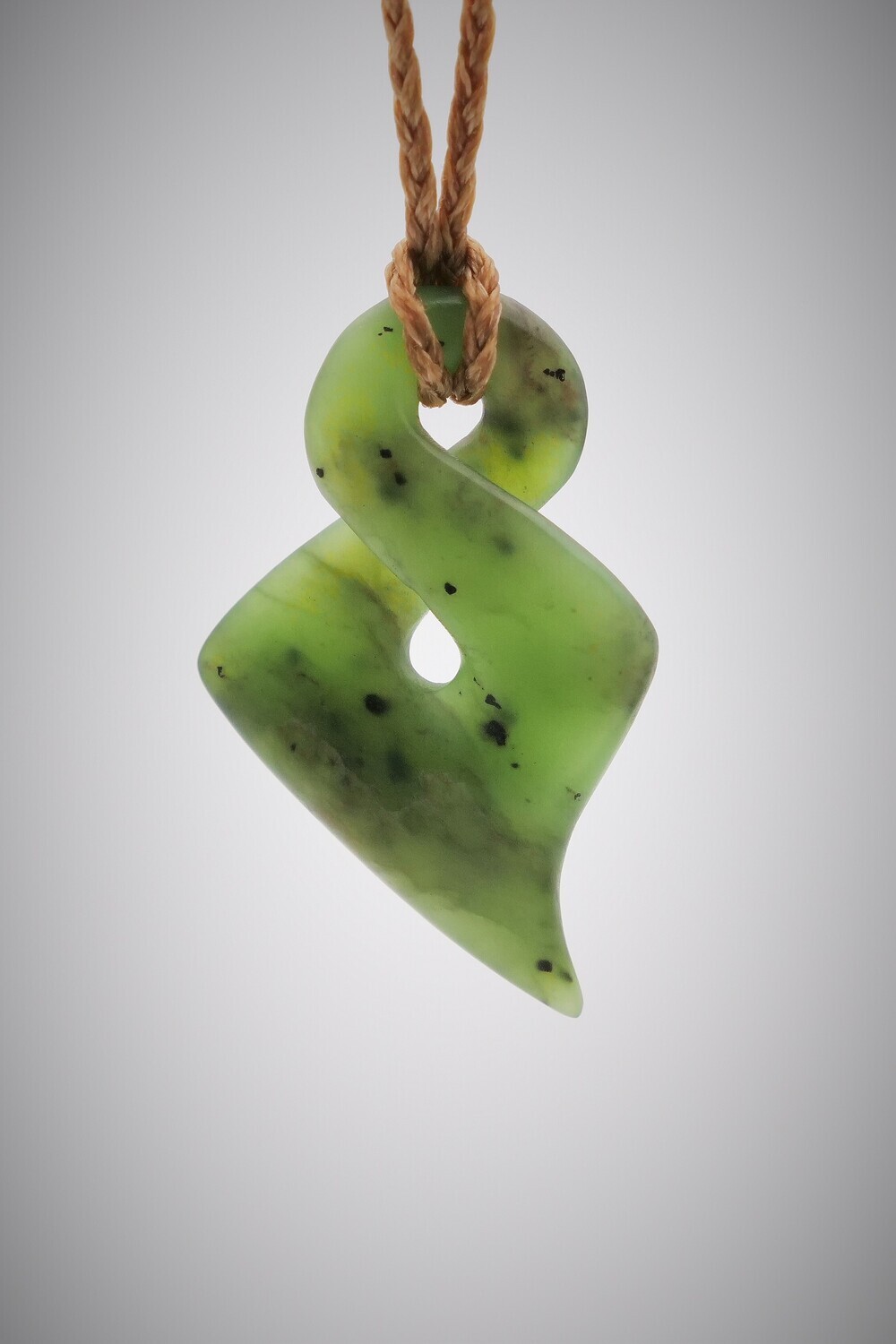 Moko Pounamu Single Pikorua NZ Genuine Totoweka Greenstone - Pukekawa