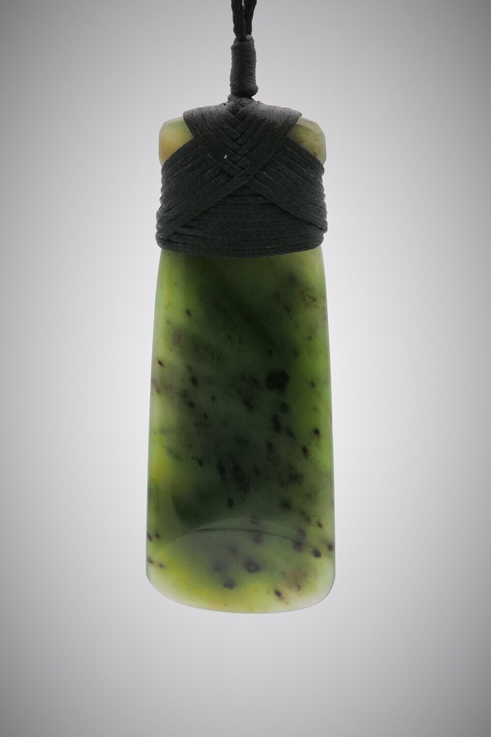Greenstone Toki with Koru NZ Genuine Kawakawa stone - Hatuma