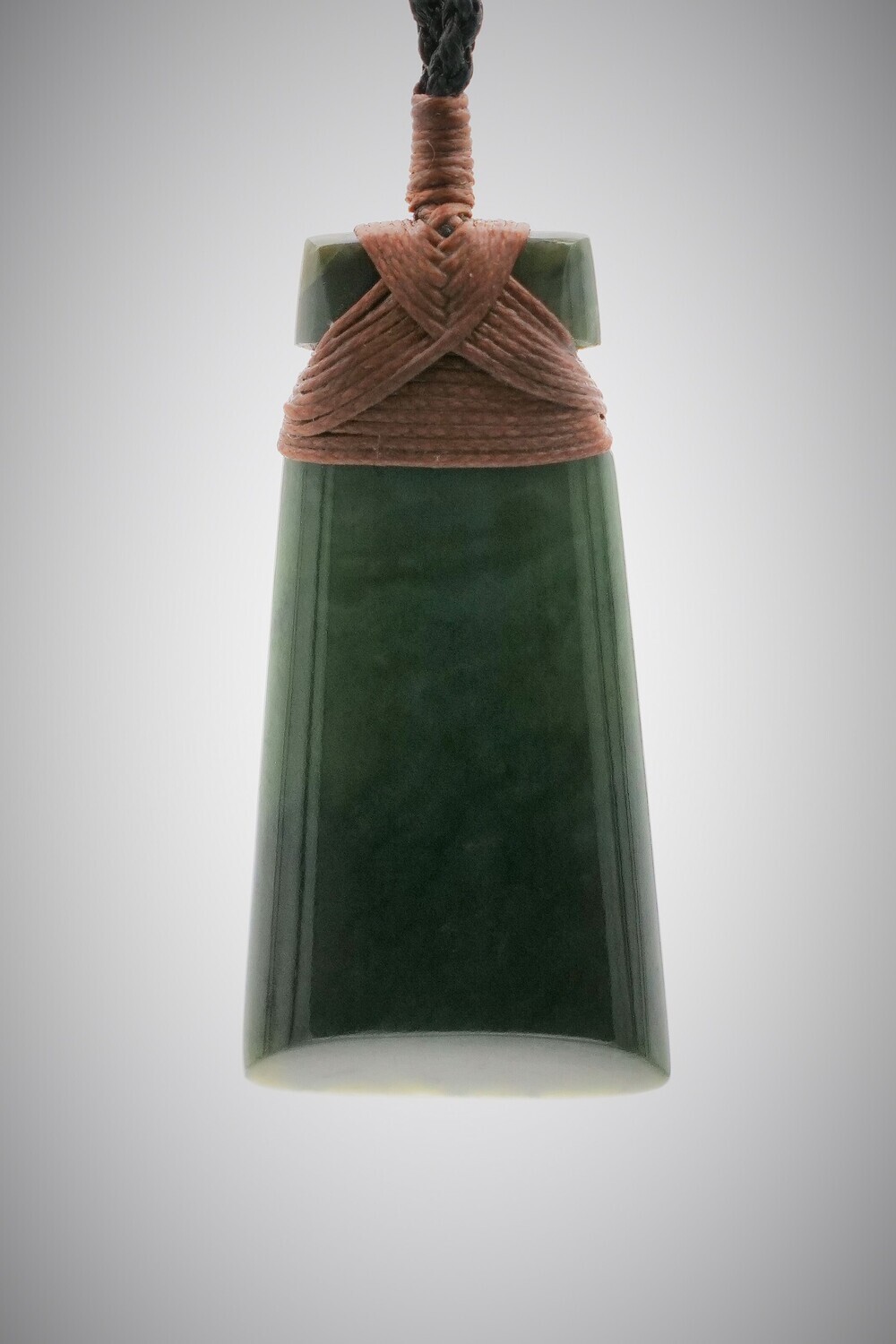 Greenstone Toki with Koru NZ Genuine Kawakawa stone - Hatuma