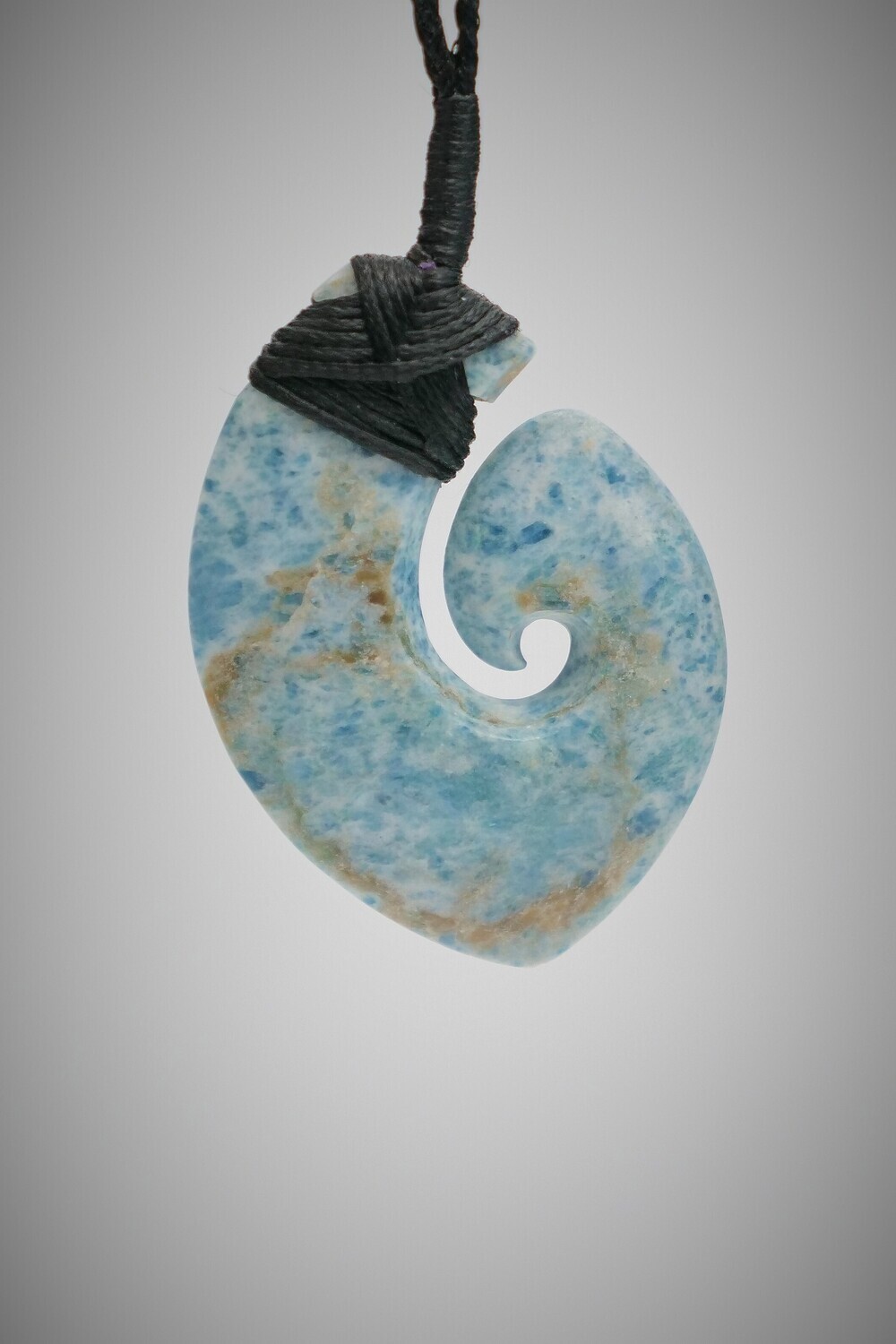 Moko Pounamu, Hei Matau NZ Genuine Aotea Stone - Kohimarama