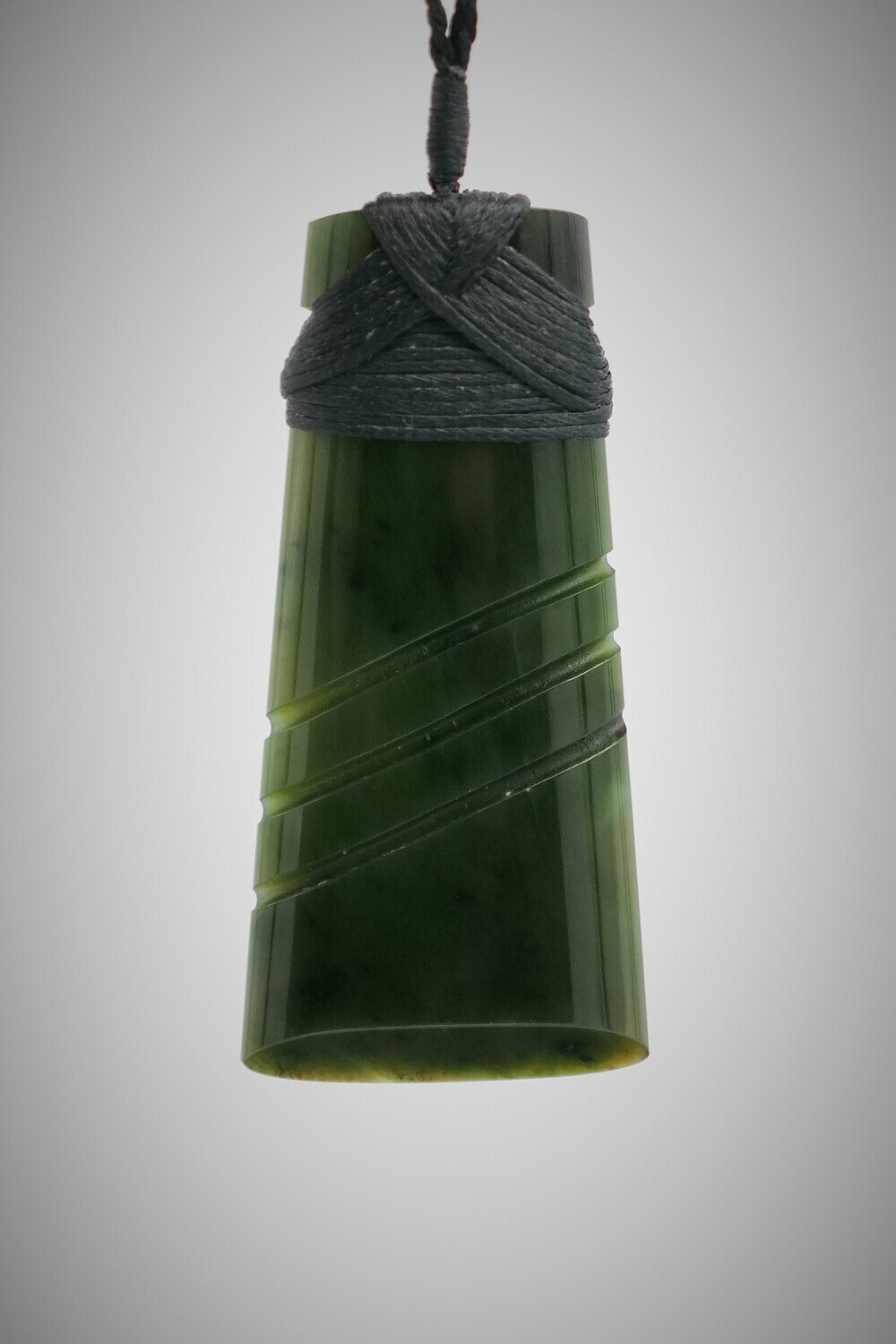 Greenstone Toki with Koru NZ Genuine Kawakawa stone - Hatuma
