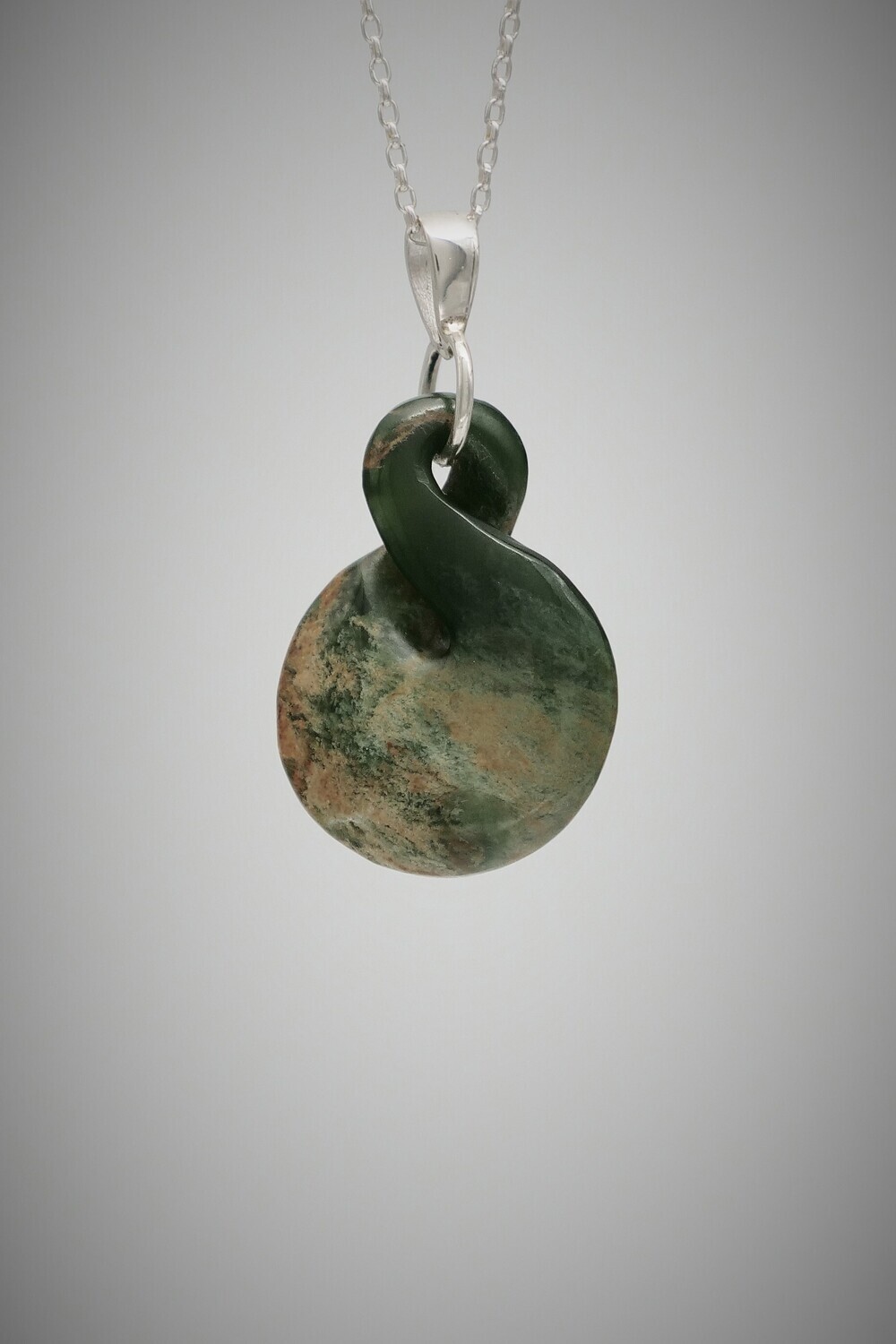 Moko Pounamu Single Pikorua NZ Genuine Marsden Flower Greenstone and ...