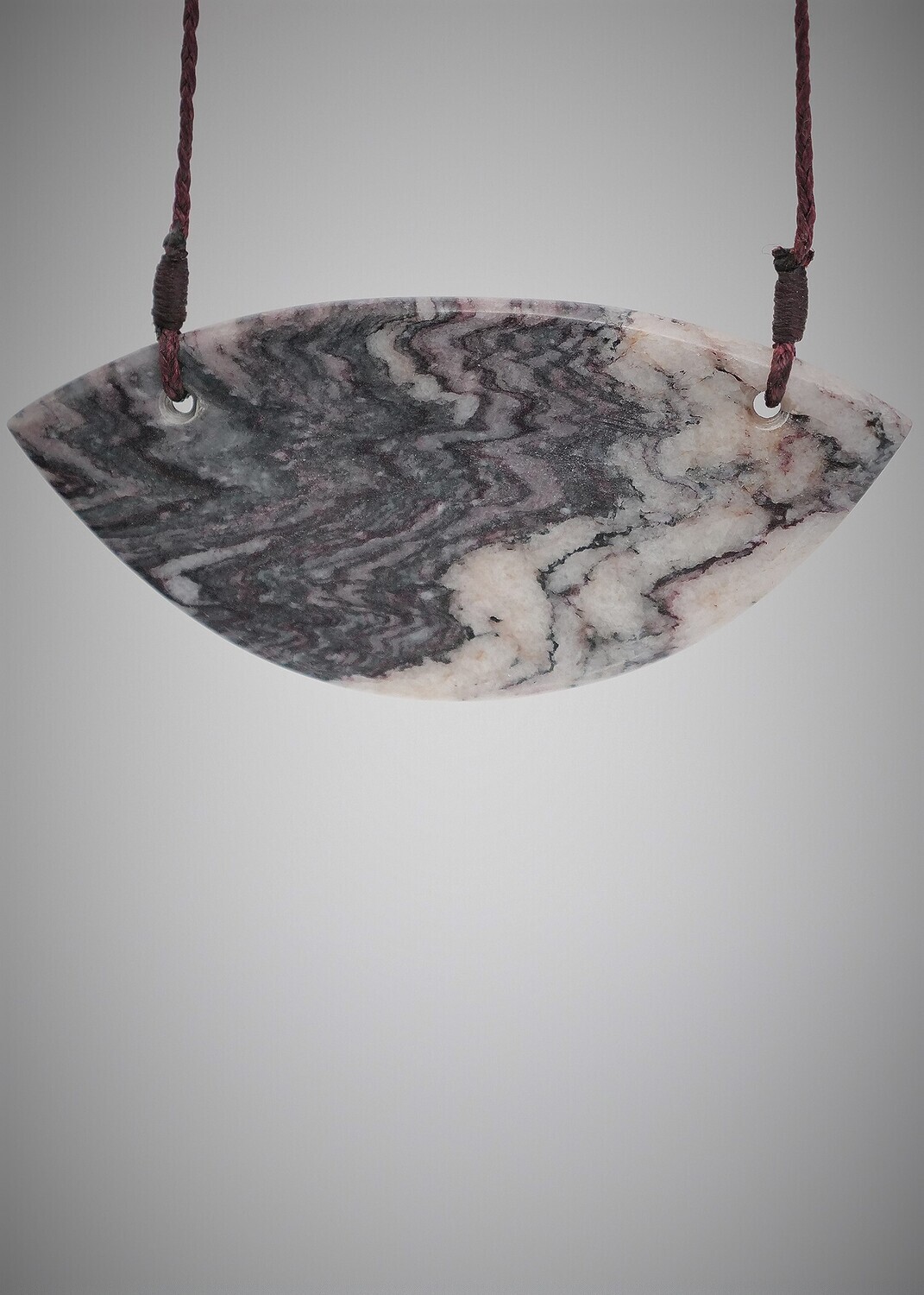 Moko Pounamu, Breastplate NZ Genuine Aroha Stone - Omanaia