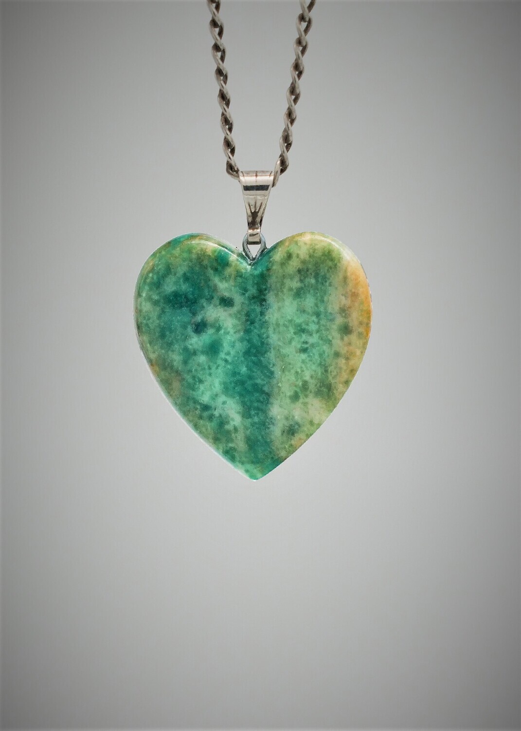 Moko Pounamu, Heart NZ Genuine Aotea Stone and Sterling Silver - Raetea