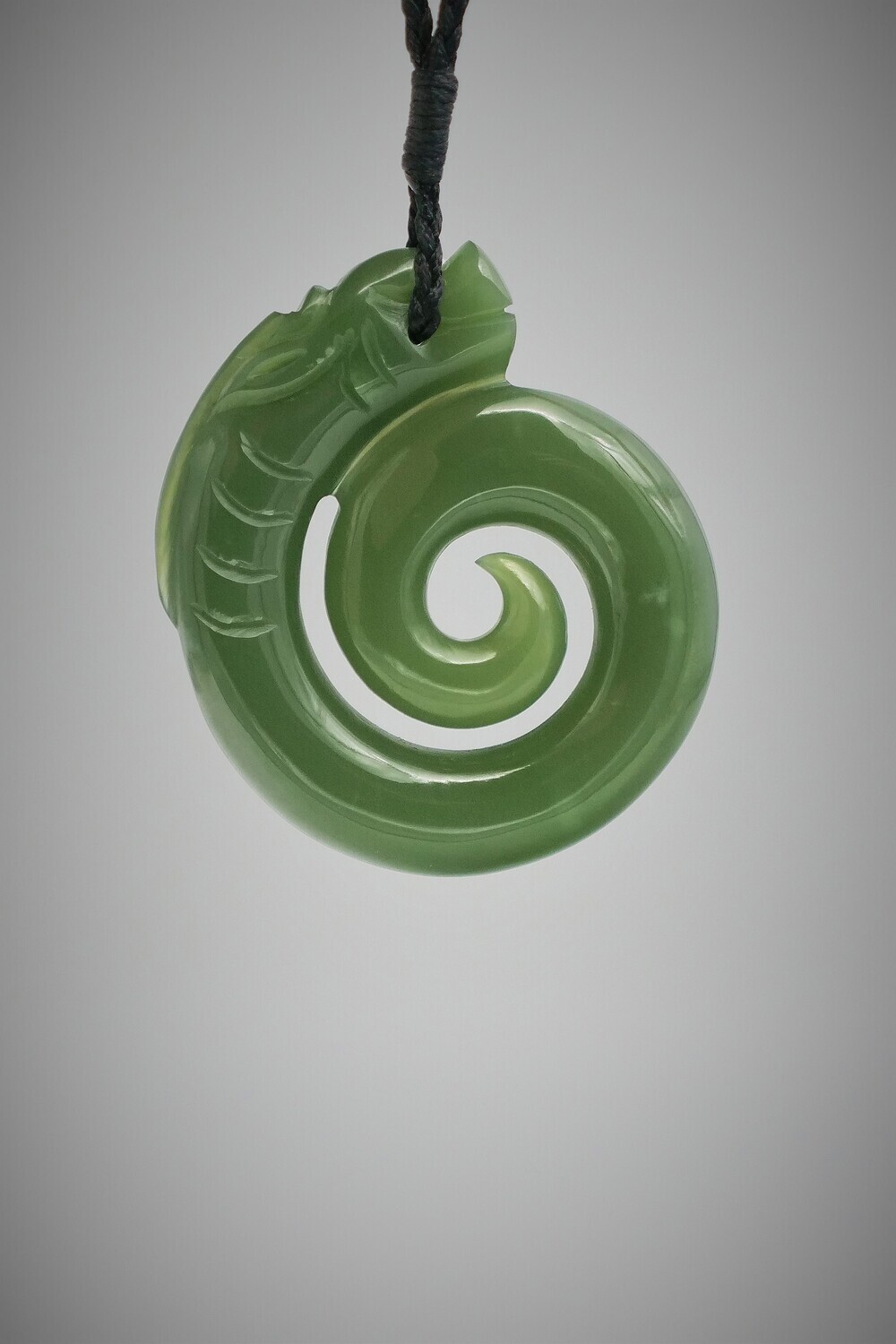 Moko Pounamu Year of the Dragon Koropepe NZ Genuine Inanga Greenstone ...