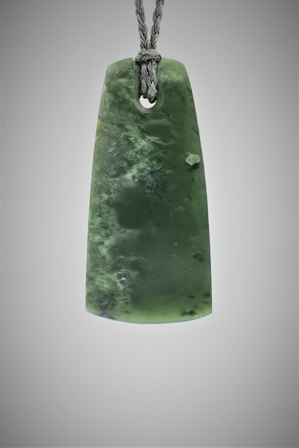 Moko Pounamu Toki NZ Genuine Kawakawa Flower Greenstone - Tokerau