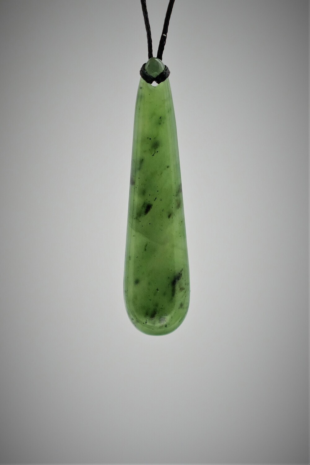 Moko Pounamu Roimata Teardrop NZ Genuine Kahurangi Greenstone - Galatea