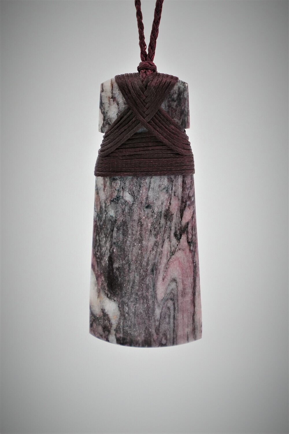 Greenstone Toki with Koru NZ Genuine Kawakawa stone - Hatuma