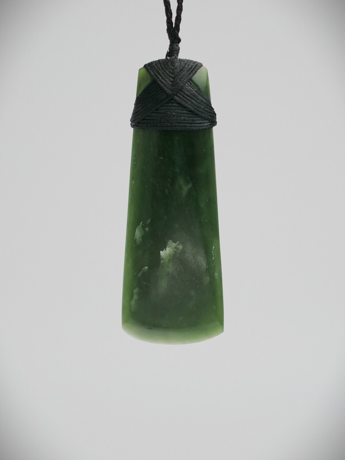 Moko Pounamu Toki NZ Genuine Kawakawa Greenstone - Paharakeke