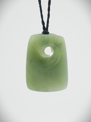 Moko Pounamu Toki NZ Genuine Kawakawa Greenstone - Parore