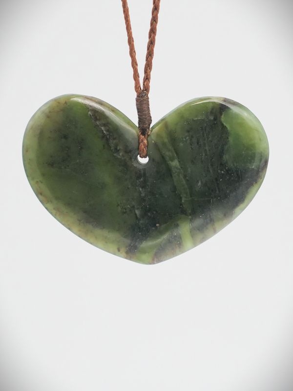 Greenstone Heart Pendants | Pounamu Jewellery | Moko Pounamu