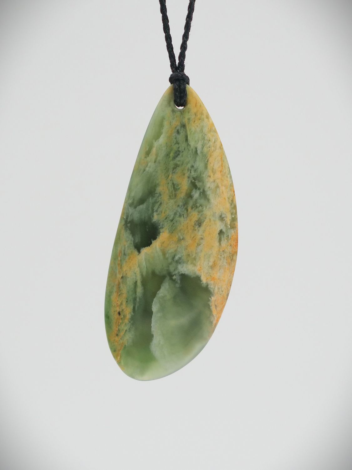 Moko Pounamu Roimata (Teardrop) NZ Genuine Kahurangi Flower Greenstone ...