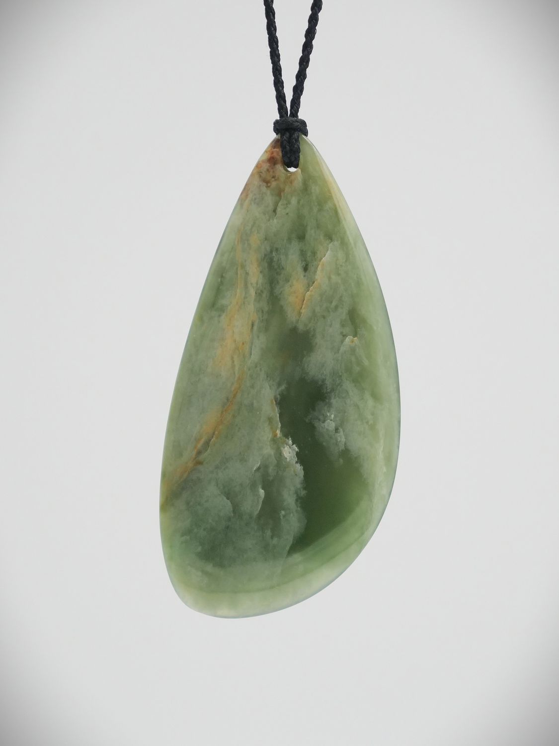 Moko Pounamu Roimata (Teardrop) NZ Genuine Kahurangi Flower Greenstone ...