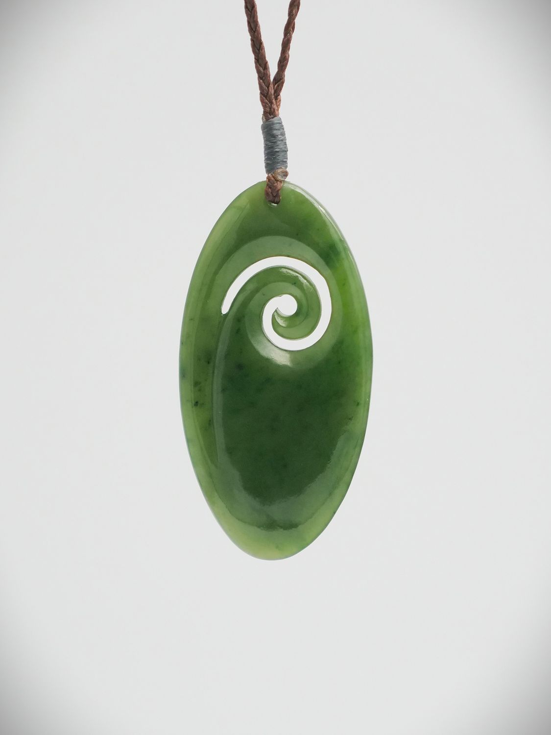 Moko Pounamu Roimata Teardrop Koru NZ Genuine Kahurangi Greenstone ...