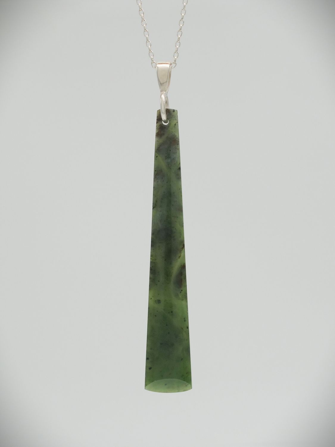 Moko Pounamu Kuru Totoweka Greenstone Sterling Silver Tautoro