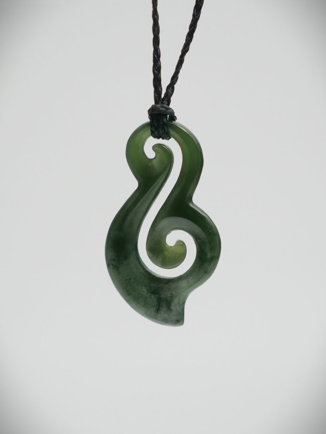 Moko Pounamu Koru NZ Kawakawa Flower Greenstone - Maraetai