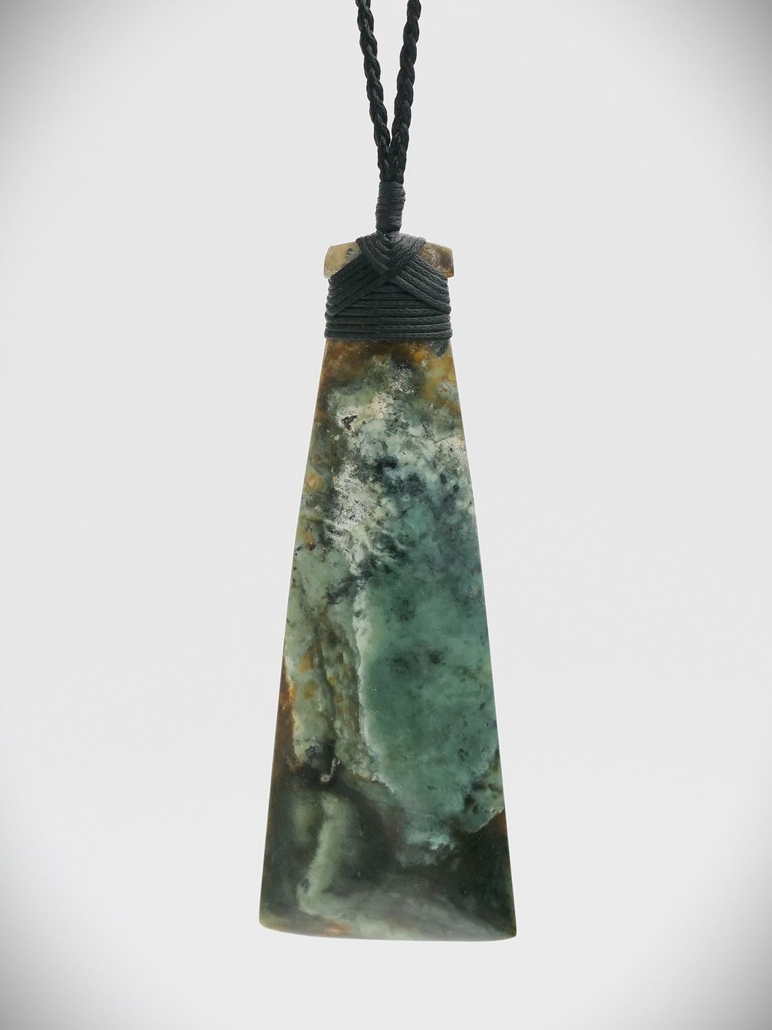 Moko Pounamu Toki NZ Genuine Inanga Greenstone - Wharekaho