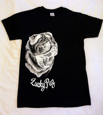 Tattoo Inspired Pug T-Shirts & Pin Badges | Lucky Pug Shop
