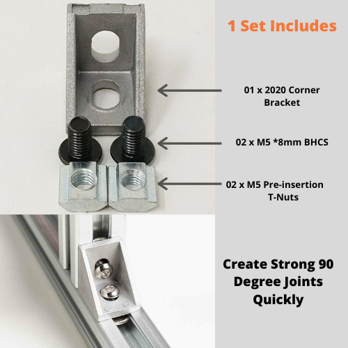 Corner Bracket for V slot & T slot (2020 & 2040)