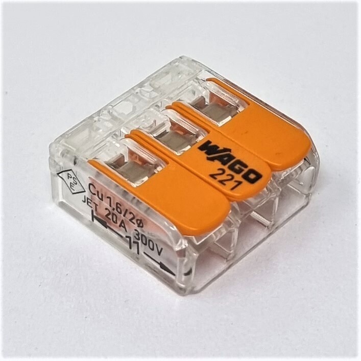 WAGO Pluggable Terminal Block, 3 Ways