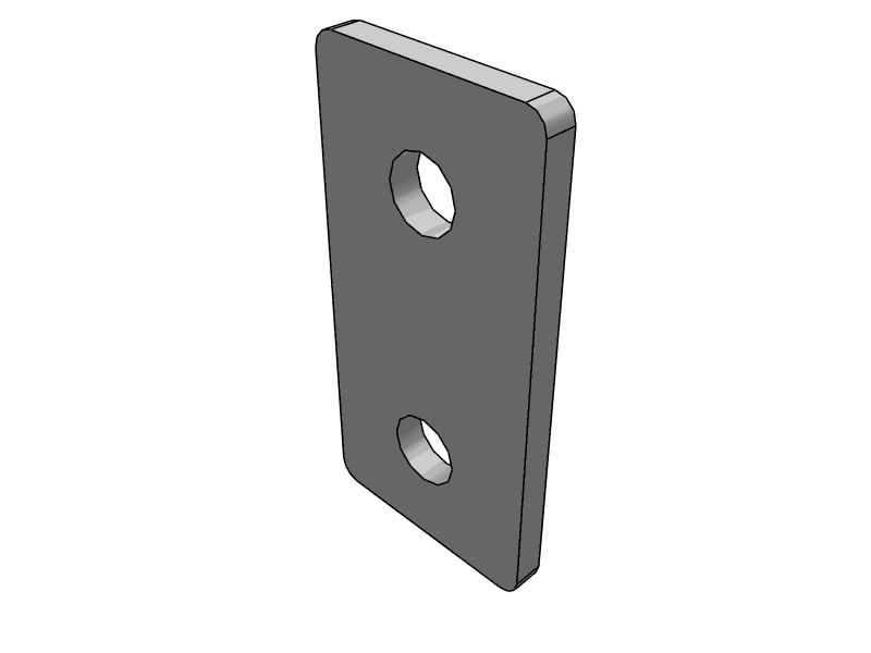Sheet Metal 2 Hole Joining Plate For 20 Series