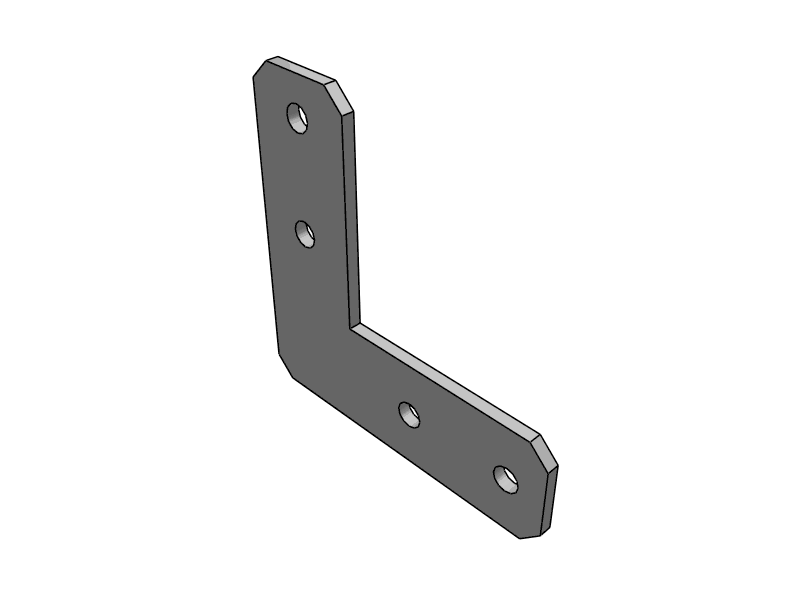 L Sheet Metal Joining Plate for 30 Series T Slot Aluminium Extrusions