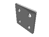 Sheet Metal Square Joining Plate For 20 Series