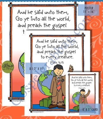 Drawing & Illustration Digital Sunday School Crafts Mark 16:15 Preach ...