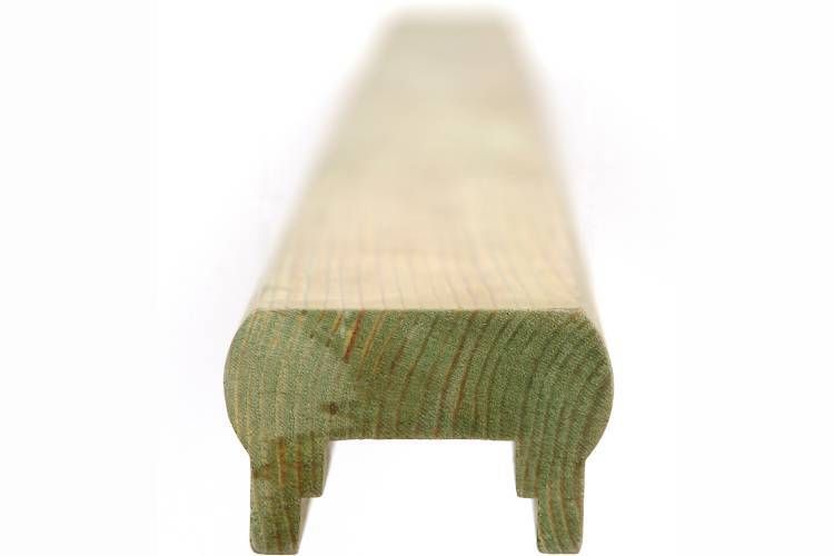 50 x 75 x 1800/2100mm Q-Deck Hand/Bottom Rails