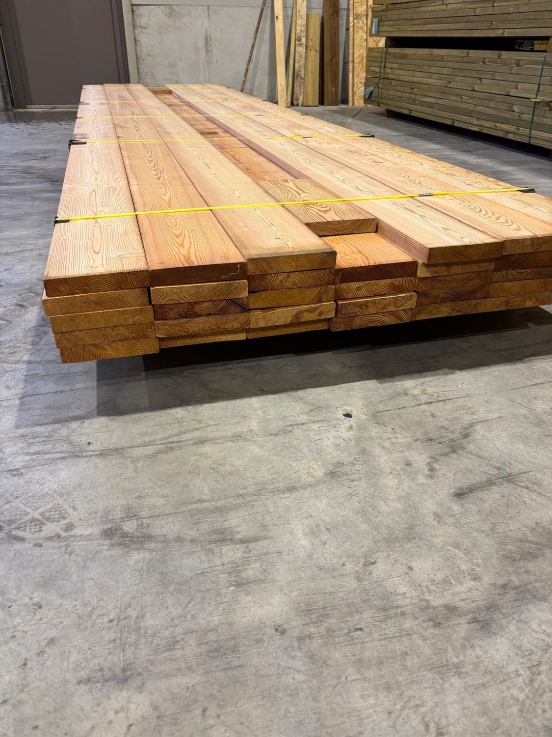 Siberian Larch Decking Boards 26mm Smooth