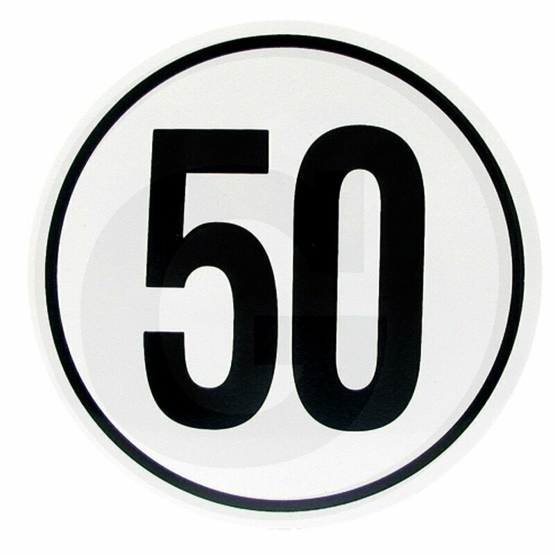 Schild 50 Km h