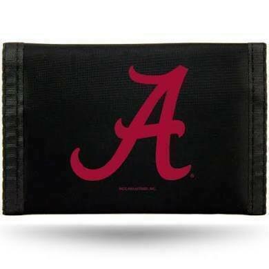 Alabama Crimson Tide Nylon Tri-Fold Wallet